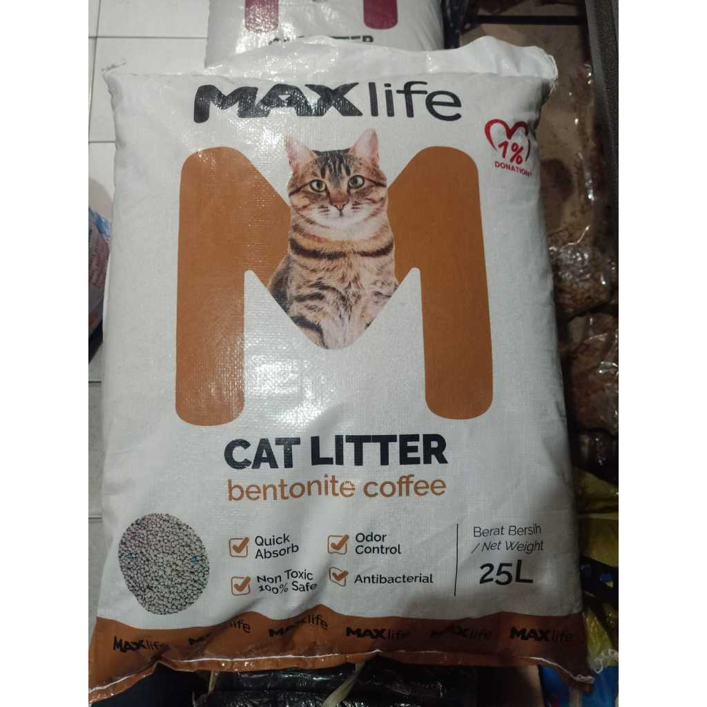 Jual Pasir Kucing - Pasir Maxlife 25L Pasir Gumpal Wangi Kucing All ...