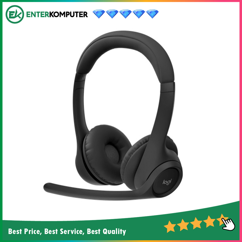 Jual Logitech Zone 300 - Essential Wireless Bluetooth Headset - Midnight Black | Shopee Indonesia
