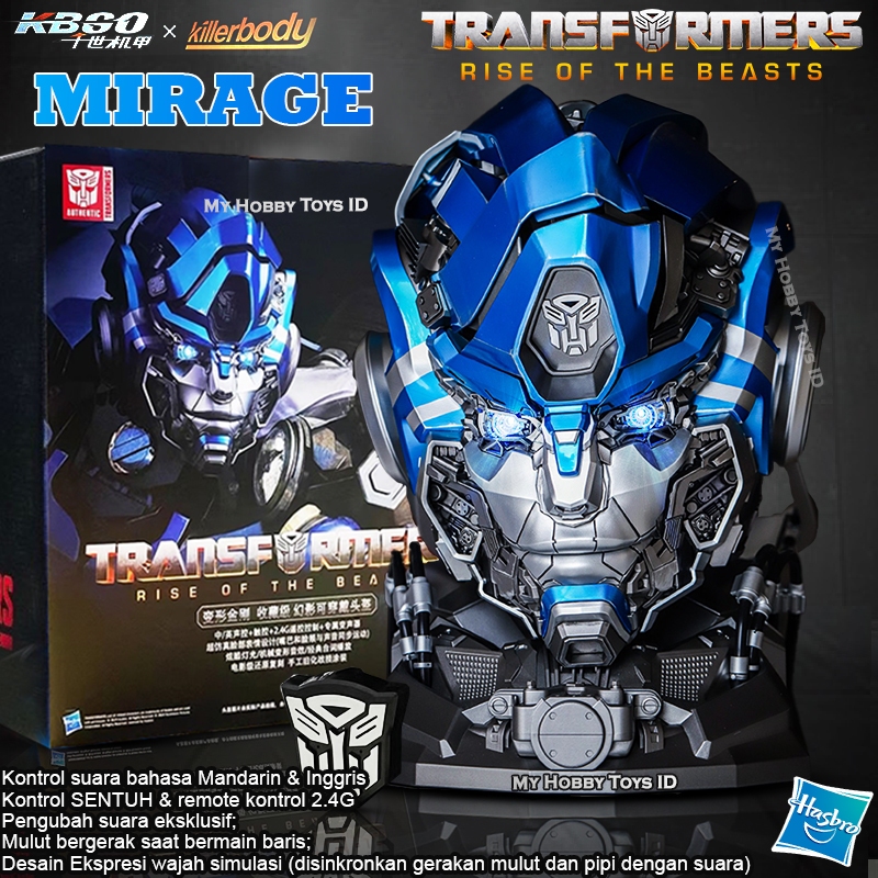 Jual [100% Hasbro] Figure Robot Transformers Kepala Helmet Mirage ...