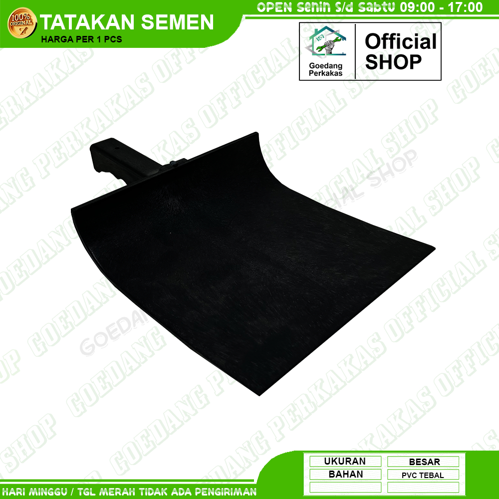 Jual Wadah Semen Pvc Tebal Hitam Tyro / tatakan Semen / Sendok Plester ...