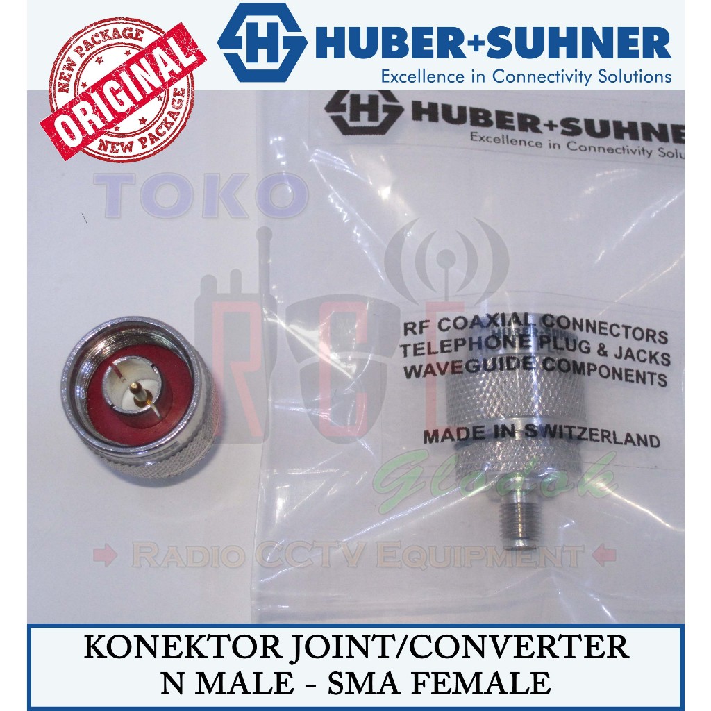 Jual Konektor Connector Jack N Male To SMA Female N M SMA F HuberSuhner | Shopee Indonesia