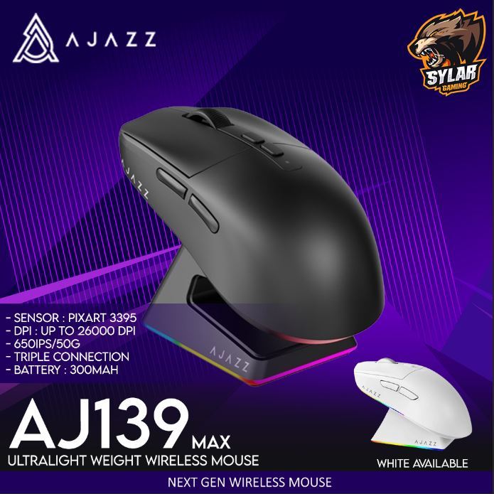 Jual Ajazz AJ139 MAX RGB Lightweight Wireless Gaming Mouse with ...