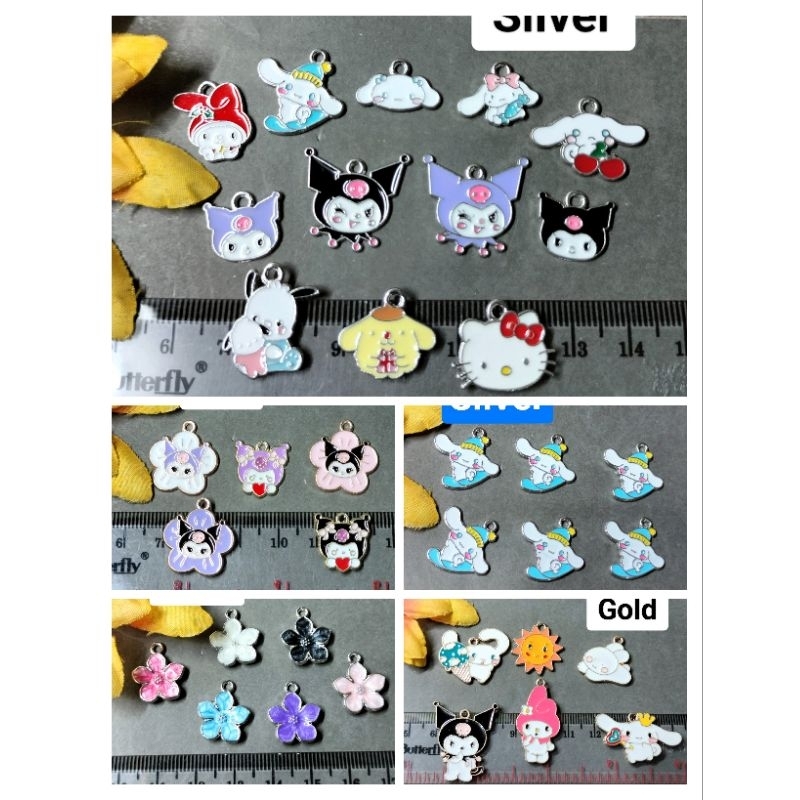 Jual 6 pcs Aneka Charm Labubu Sanrio Bunga Enamel | liontin | Shopee ...