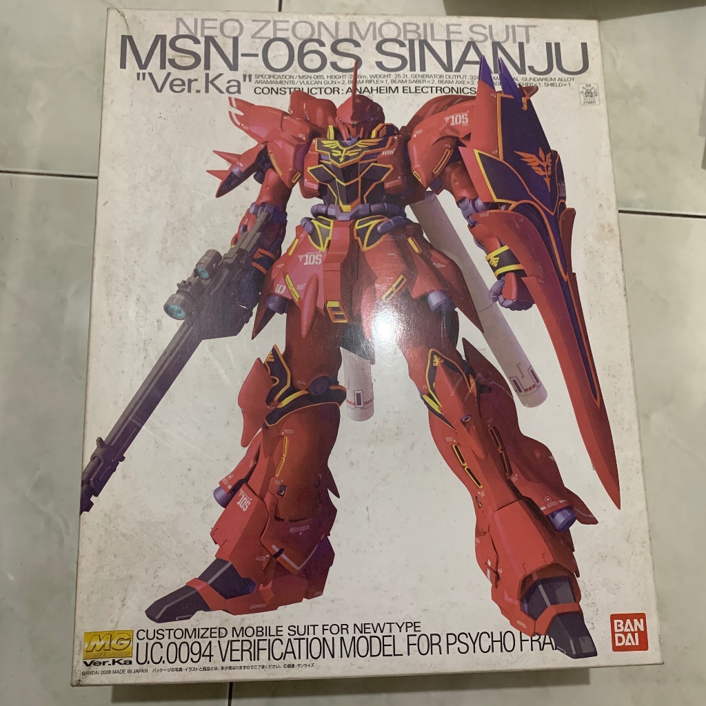 Jual Bandai Gundam Neo Zeon Mobile Suit MSN-06S Sinanju 1/100 | Shopee ...
