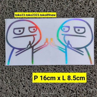 Jual stiker emot fucek hologram | Shopee Indonesia