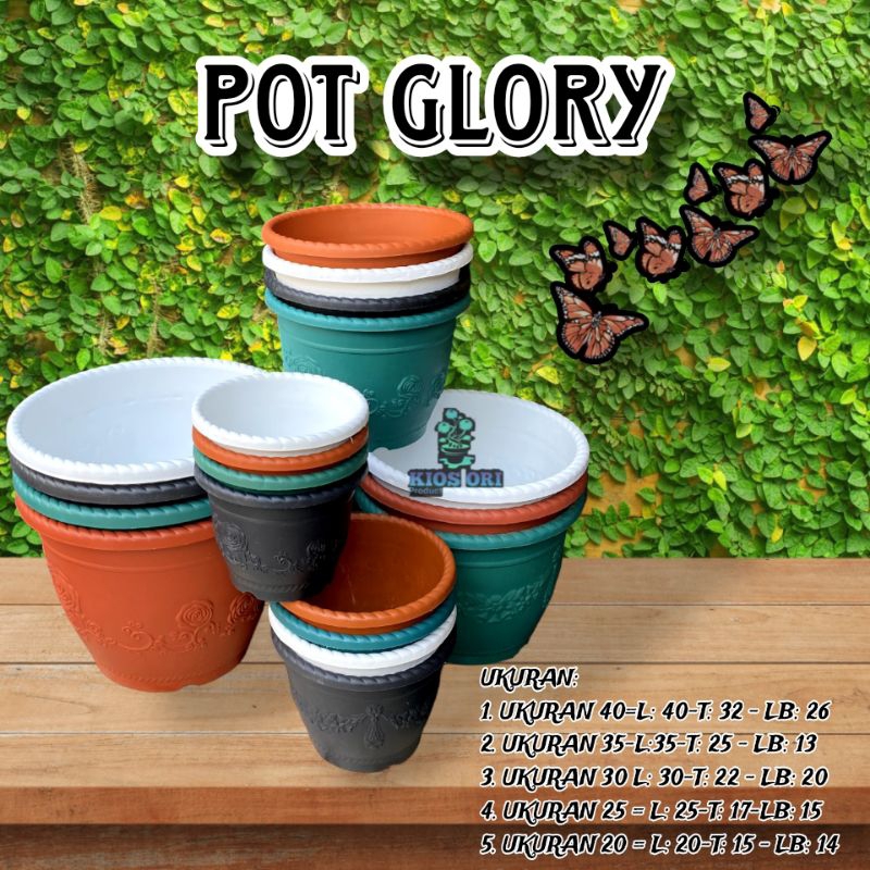 Jual POT GLORY UKURAN 30.cm Rp.13.000.-(1.pcs) WARNA BERVARIASI / POT ...