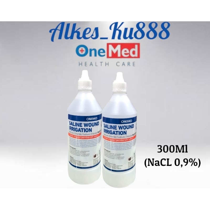 Jual ONEMED SALINE WOUND IRRIGATION 300ML BOTOL [NACL 0,9%] | Shopee Indonesia
