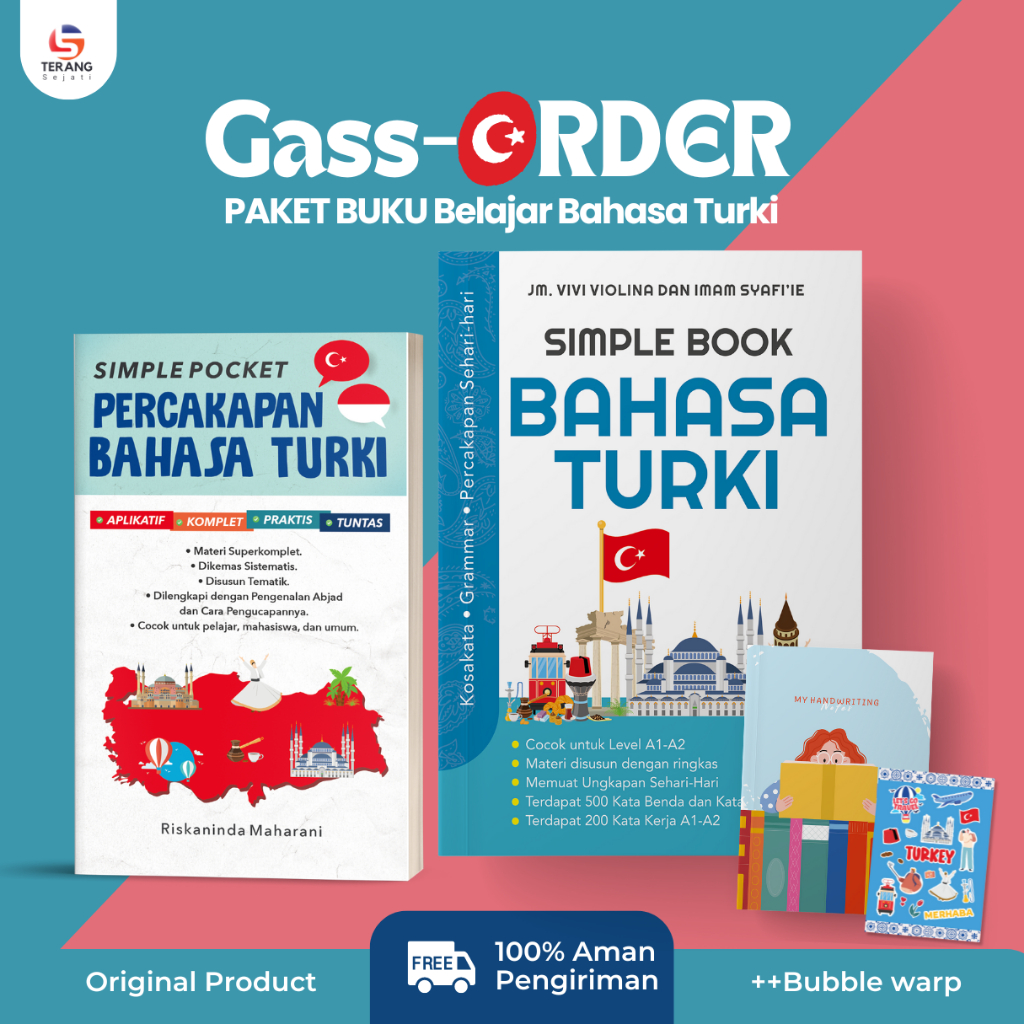 Jual PAKET BUKU LANCAR BAHASA TURKI : SIMPLEBOOK TUKRI Dan SimpelPocket Percakapan Turki ...