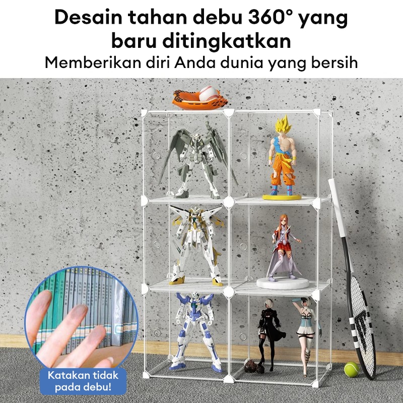 Jual HOHome SERBAGUNA Transparant Lemari Pajang/ Lemari hias /Rak ...