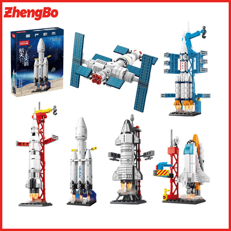 Jual ZhengBo Mainan Space Shuttle Pesawat Roket Peluncuran Roket Mainan ...