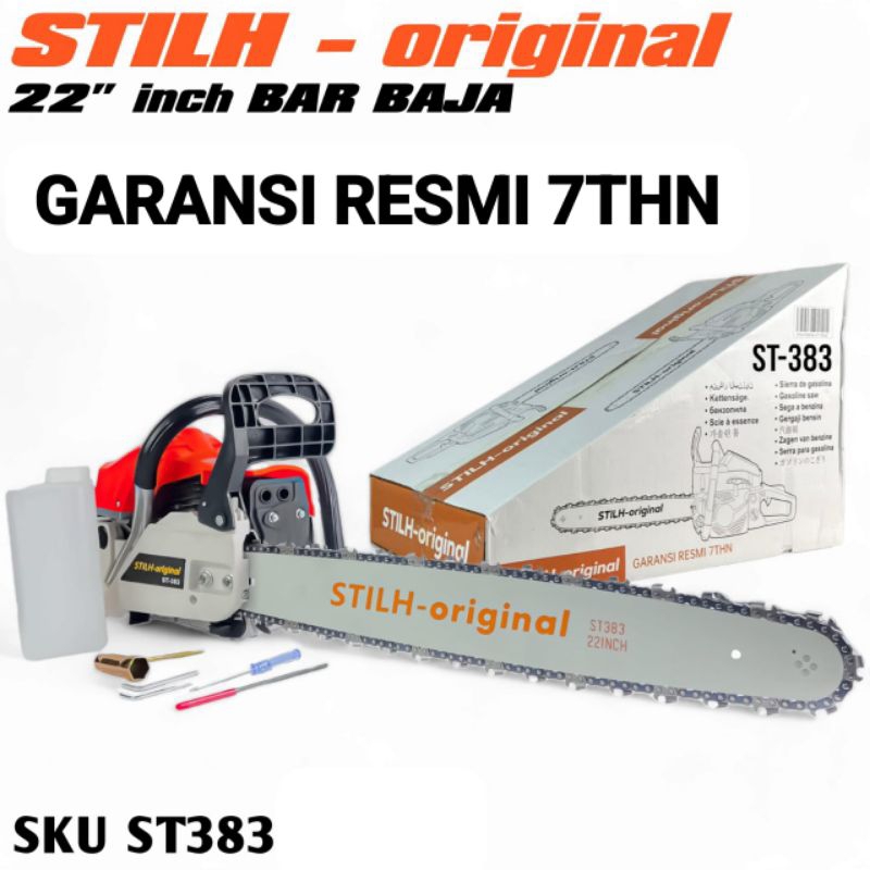 Jual Mesin Gergaji Kayu Chainsaw Senso ST383 STILH-ORIGINAL 22 inch 2 Tak | Shopee Indonesia