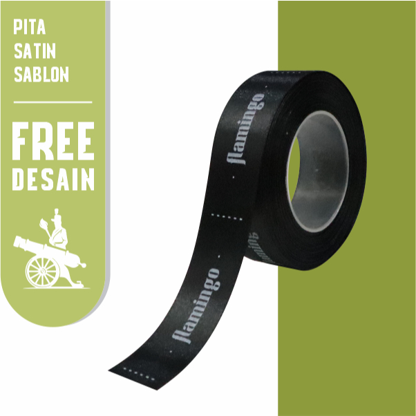 Jual Pita Satin Sablon Murah | Pelengkap Kemasan Hadiah, Box, Hampers ...