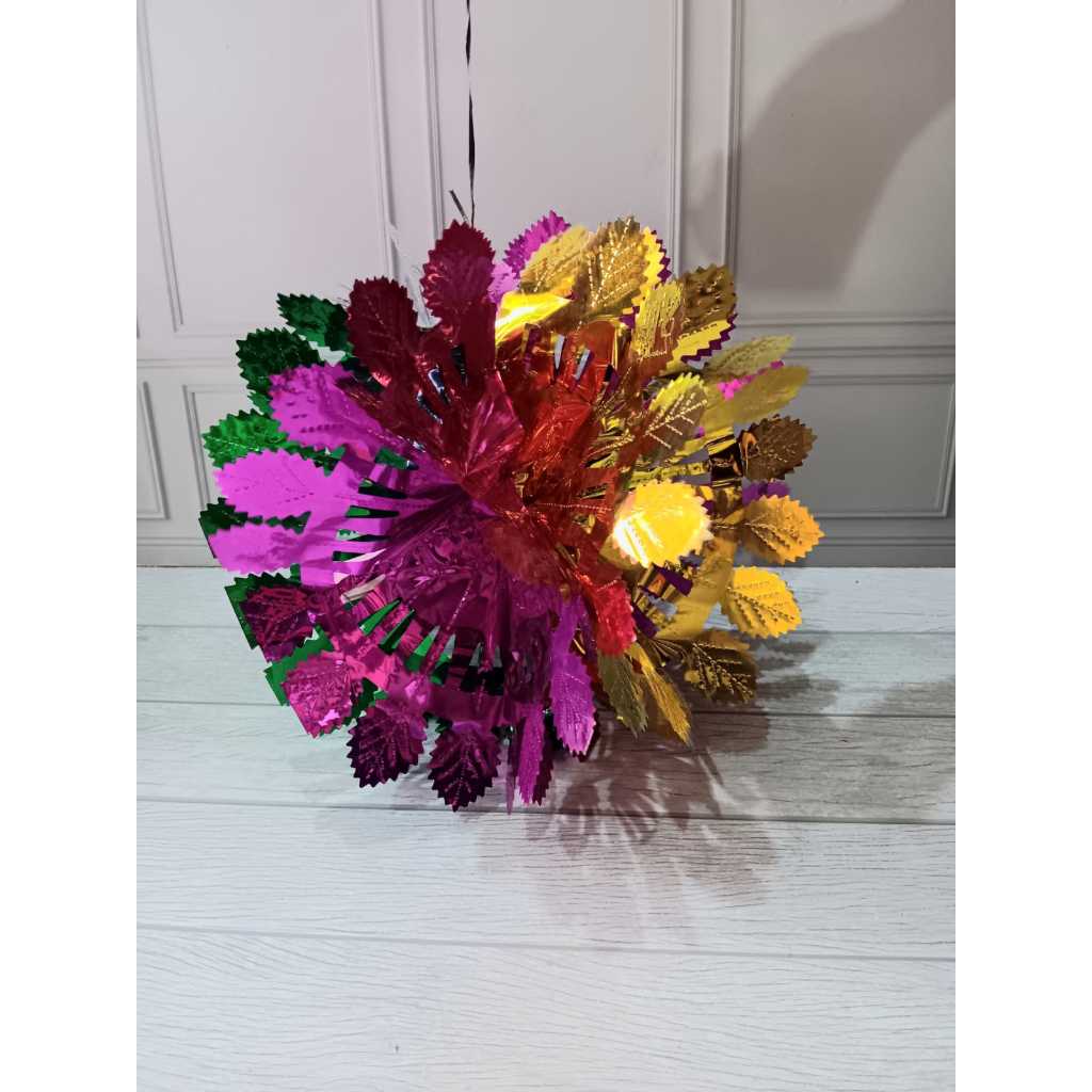 Jual LAMPION GARLAN BOLA MOTIF DAUN/LAMPION GARLAN | Shopee Indonesia