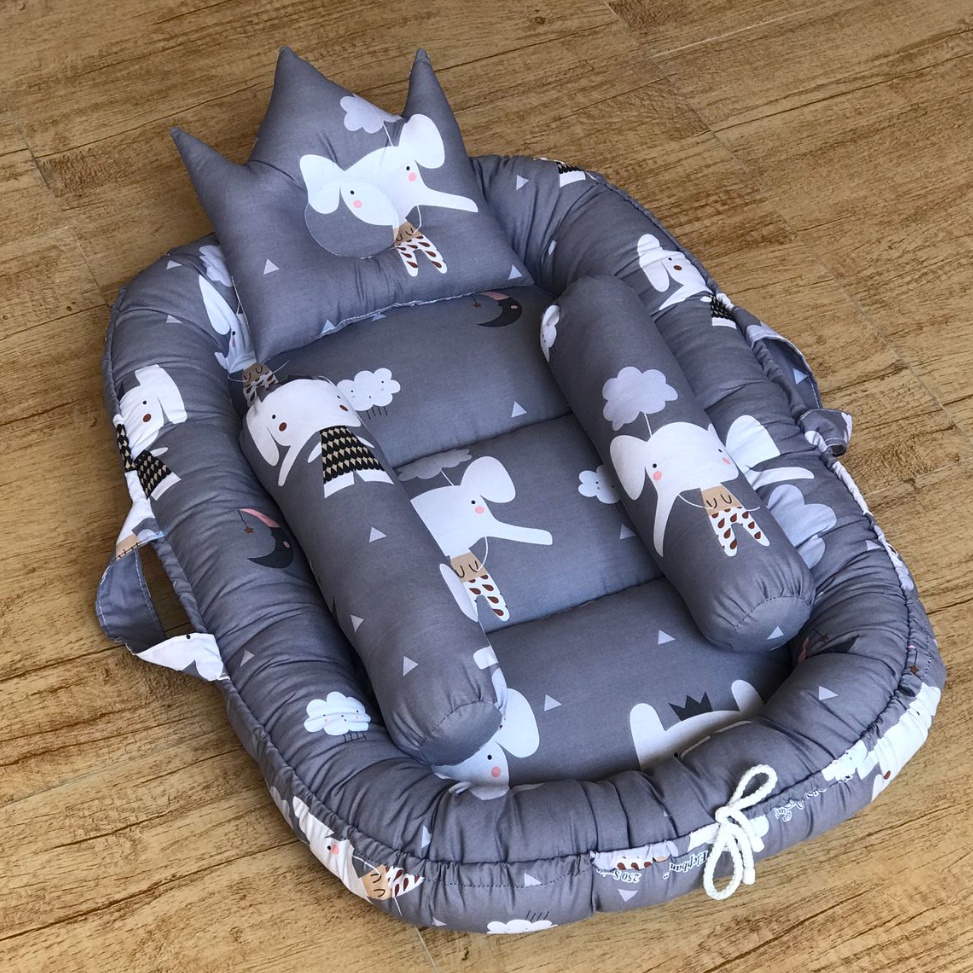 Jual KODE M57K PAKET KASUR BAYI PERAHU BABY NEST SET BEDCOVER BAYI ...