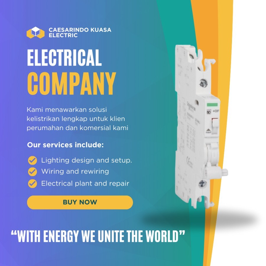Jual AUXILIARY CONTACT IOF SD+OF SCHNEIDER ELECTRIC A9A26929 AC DC MCB ...