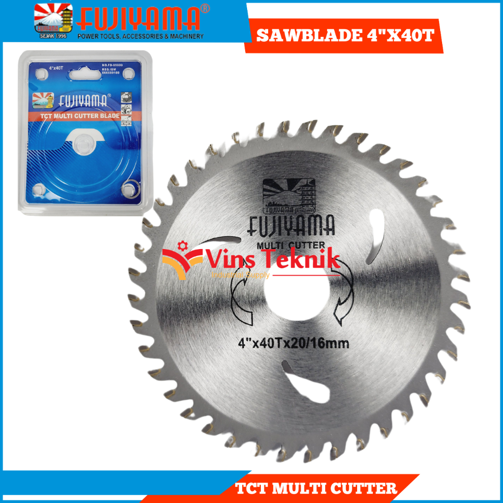 Jual Fujiyama Saw Blade Tct 4 X 40 T Mata Potong Gerinda 4 Inch Spesialis Kayu Shopee Indonesia