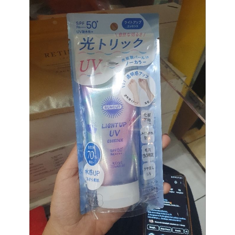 Jual kose suncut Tone up uv dan light up uv Spf 50+ Pa+++ dan clear Cream Wash | Shopee Indonesia