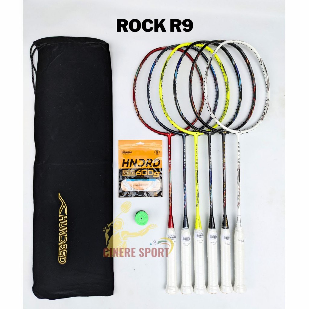 Jual Raket Badminton HUNDRED ROCK R9 32LBS HDRD HNDRD Original | Shopee ...