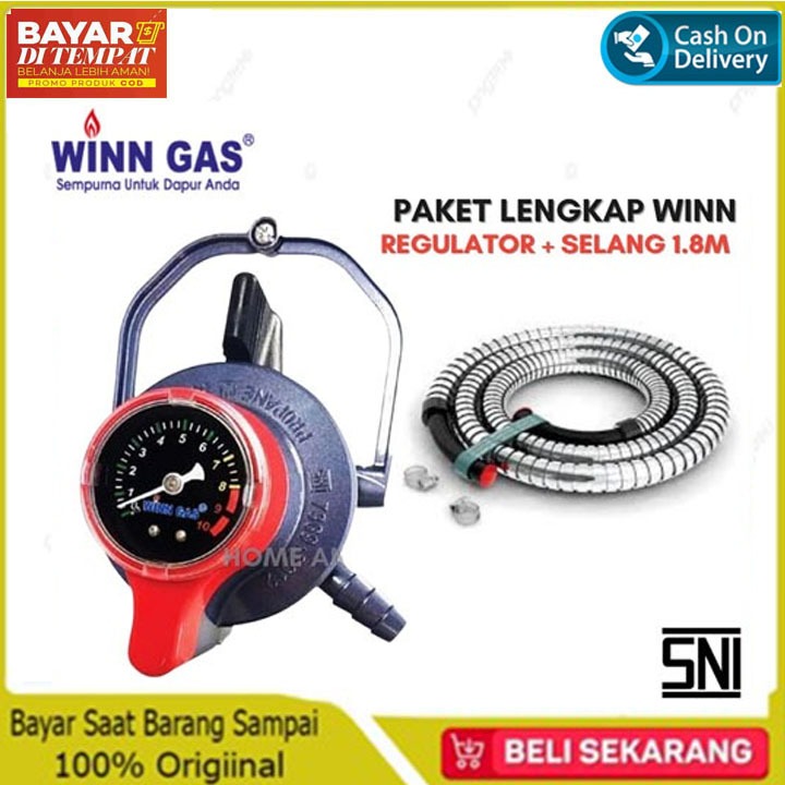 Jual Winn Gas W900-M Regulator LPG / Regulator Winn Gas W 900 M - Meter ...