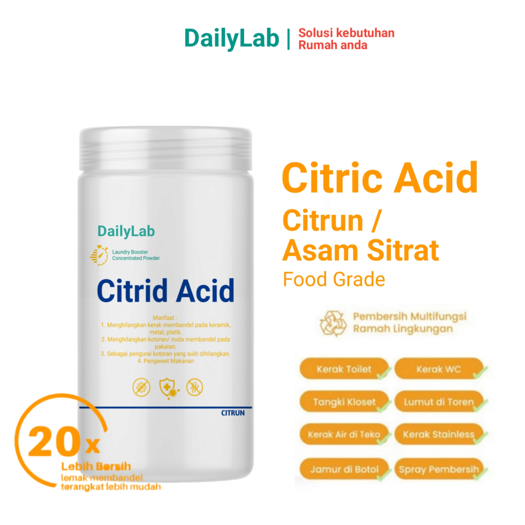 Jual Citrun Acid - Asam Sitrat Food Grade Serbuk Ajaib Pembersih ...