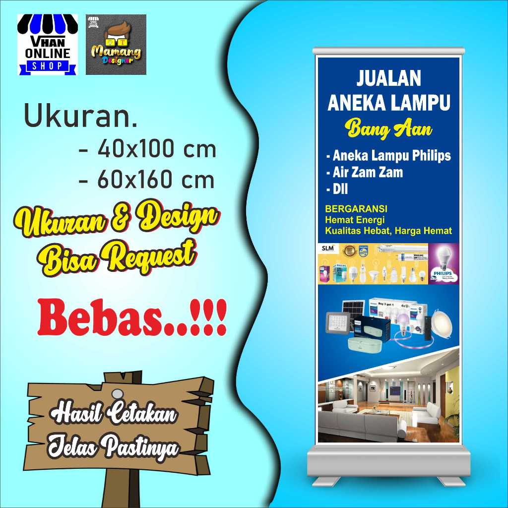 Jual Spanduk, Banner, Mmt Toko Aksesories Listrik, Jualan Lampu, Murah ...