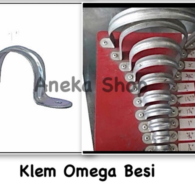 Jual Klem Omega Besi pipa 5 inch TANPA PAKU | Shopee Indonesia