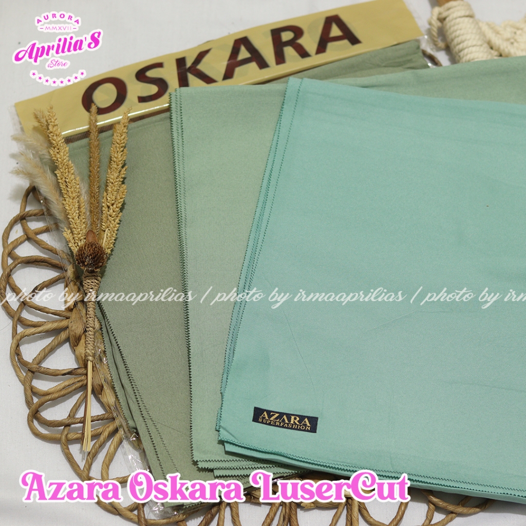 Jual Hijab Segi Empat Oskara Azara Luser cut Jilbab Voal Miracle Plain ...