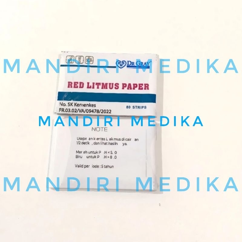 Jual Kertas Lakmus Litmus Paper Biru Merah Dr Gray 80 Strip | Shopee ...