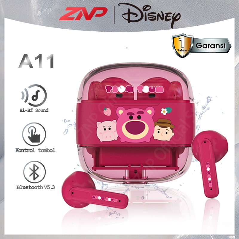 Jual ZNP X Disney A11 Earphone Nirkabel Bluetooth 5.3 TWS Headset Super ...