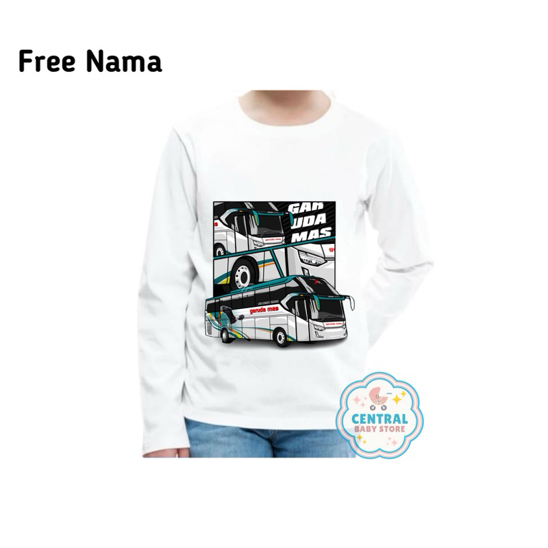 Jual BAJU KAOS ATASAN ANAK CUSTOM GAMBAR BUS GARUDA MAS LENGAN PANJANG BAHAN PREMIUM | Shopee ...