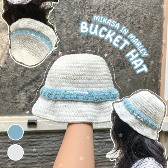 Jual MIKASA AOT in Marley-inspired Bucket Hat | Attack on Titan Bucket ...