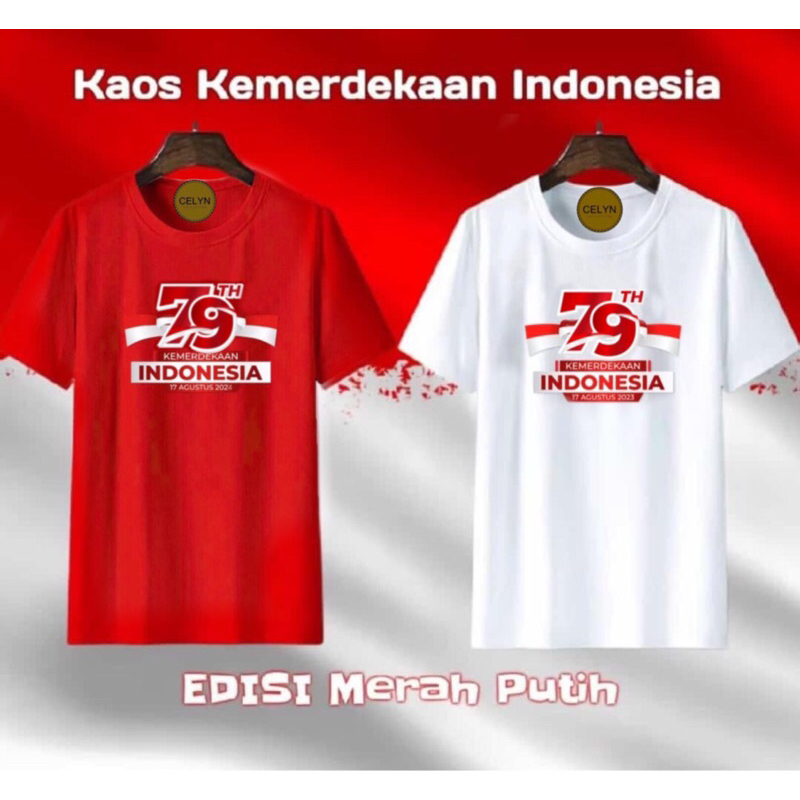Jual FYP KAOS AGUSTUSAN, KAOS DIRGAHAYU REPUBLIK INDONESIA, KAOS ...