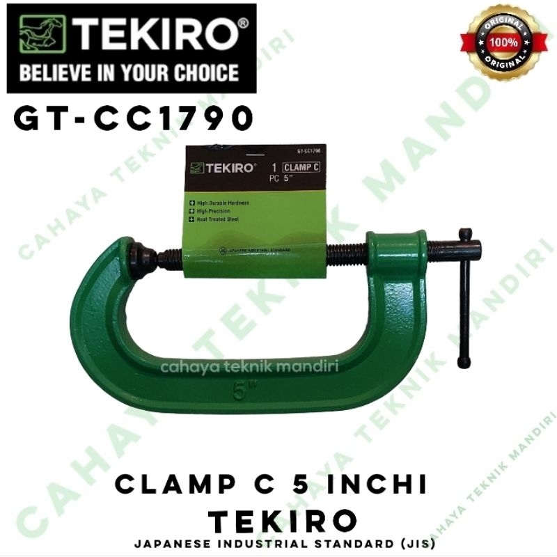 Jual klem / clamp C ukuran 5 in / klem / catok penjepit TEKIRO GT ...
