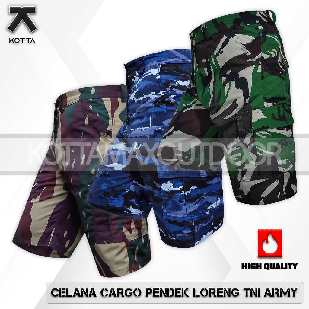Jual CELANA PENDEK CARGO LORENG TNI MALVINAS LORENG SBP TNI AU LORENG ...