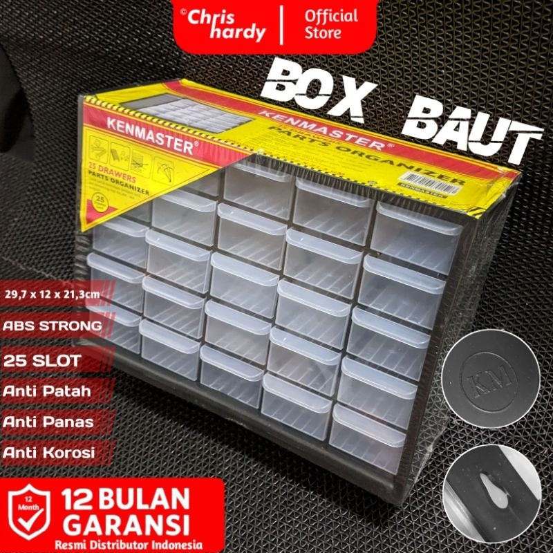 Jual TOOL BOX BAUT RAK BAUT KOTAK PENYIMPANAN BAUT 25 SLOT BERGARANSI ...