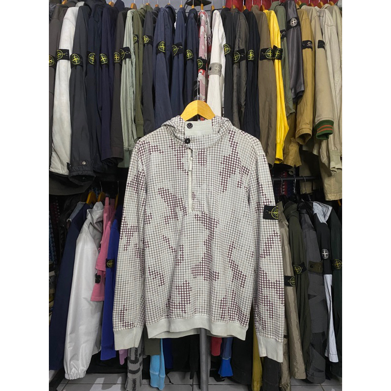 Jual Stone Island Grid Camo | Shopee Indonesia