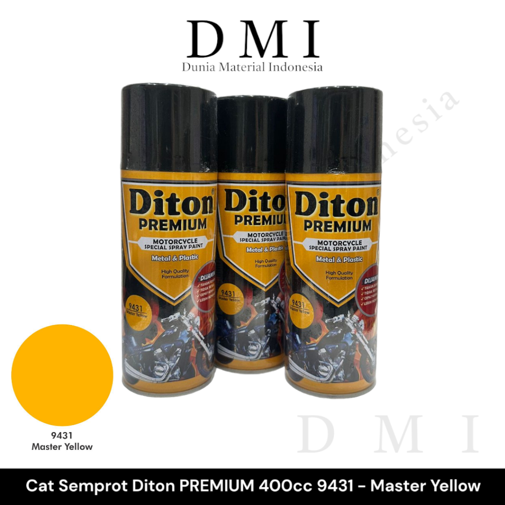 Jual Pilox DITON PREMIUM 400cc | 9431 Master Yellow 400ml | Pilok Cat ...