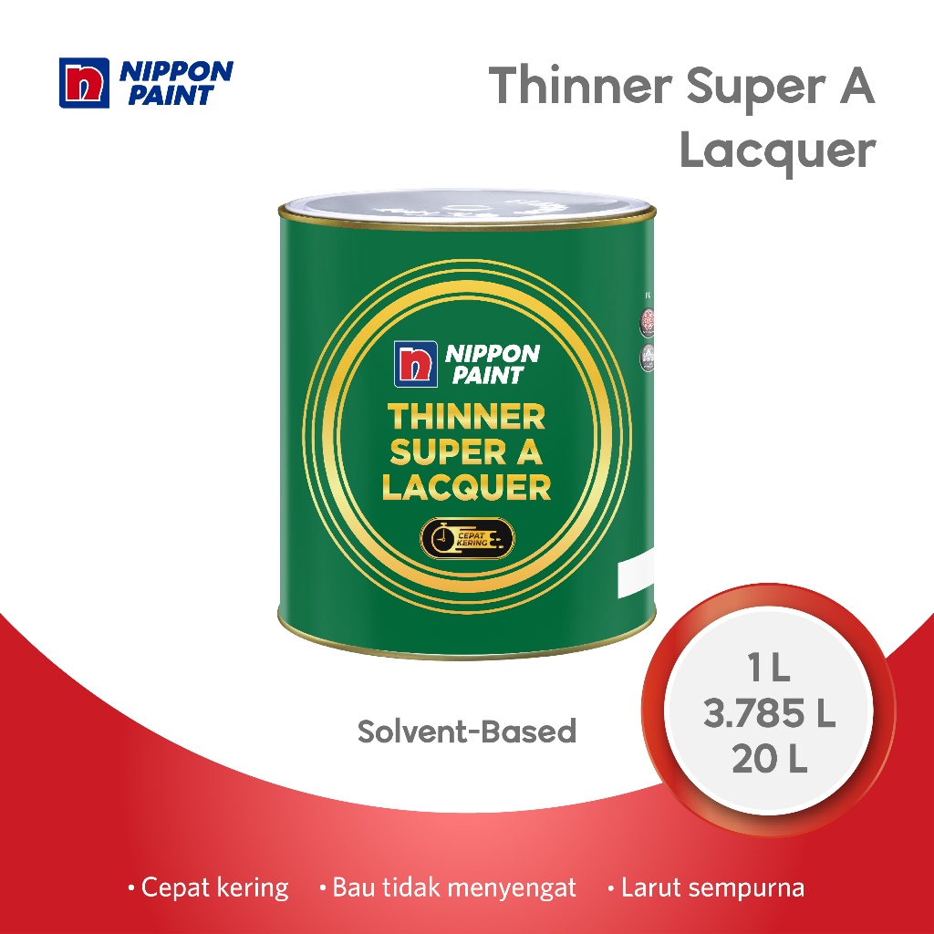 Jual Thinner Super A Lacquer-1l -Pelarut Cat Dasar Nippon Paint | Shopee Indonesia
