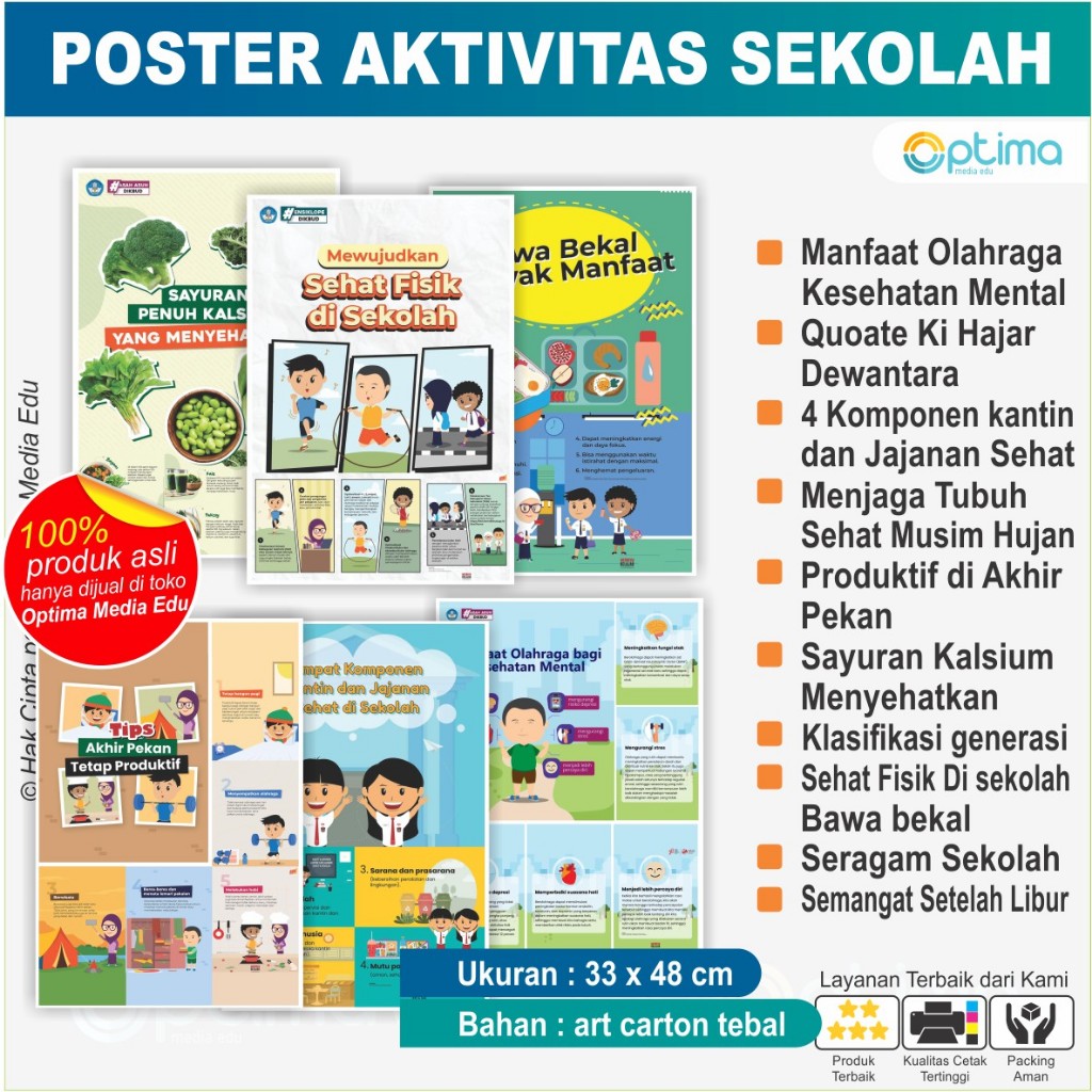 Jual Poster Aktivitas Siswa di Sekolah | Shopee Indonesia
