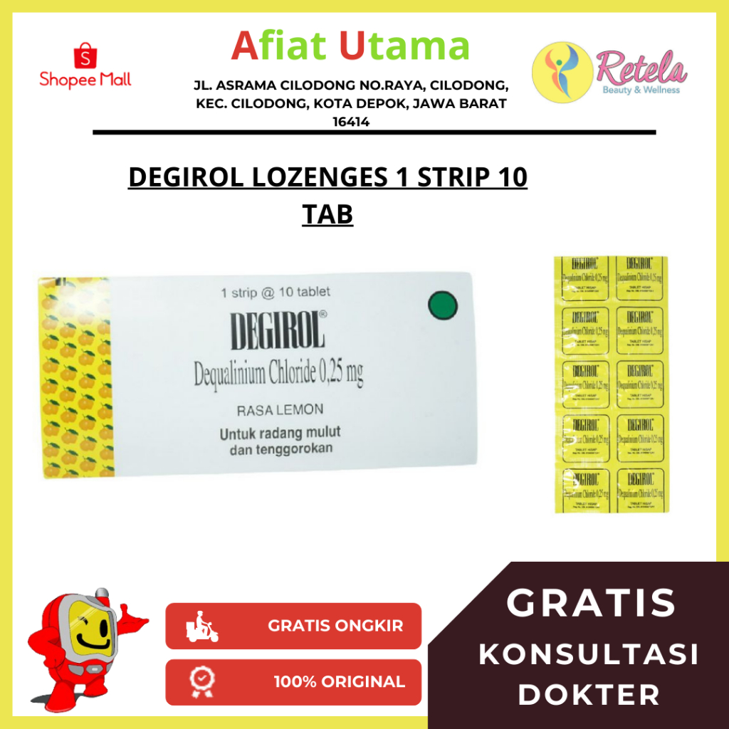 Jual DEGIROL LOZENGES 1 STRIP 10 TABLET | Shopee Indonesia