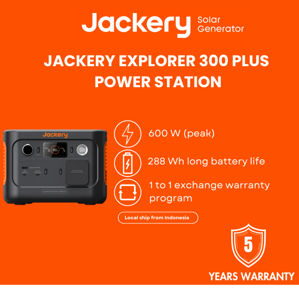 Jual Jackery Explorer 300 Plus Portable Power Station Solar Generator ...