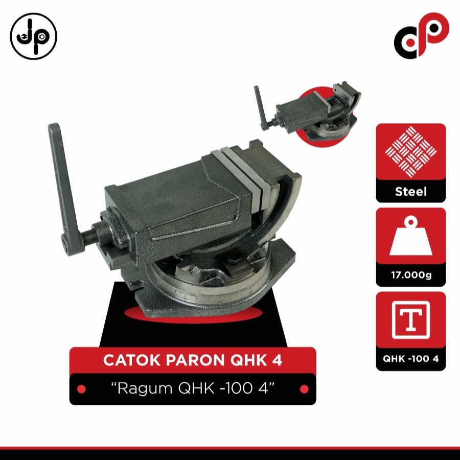 Jual Ragum 4" QHK | Catok Mesin |Ragum Sudut Miring dan Putar QHK -100 ...
