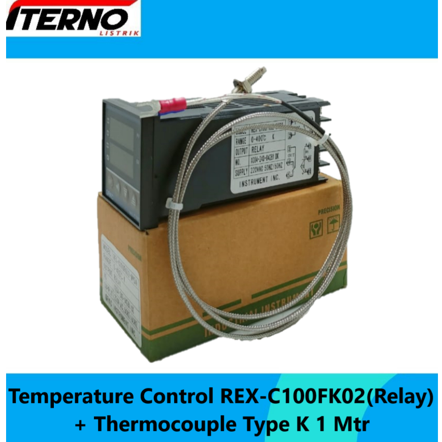 Jual REX-C100 Temperature Controller Output Relay + Thermocouple ...