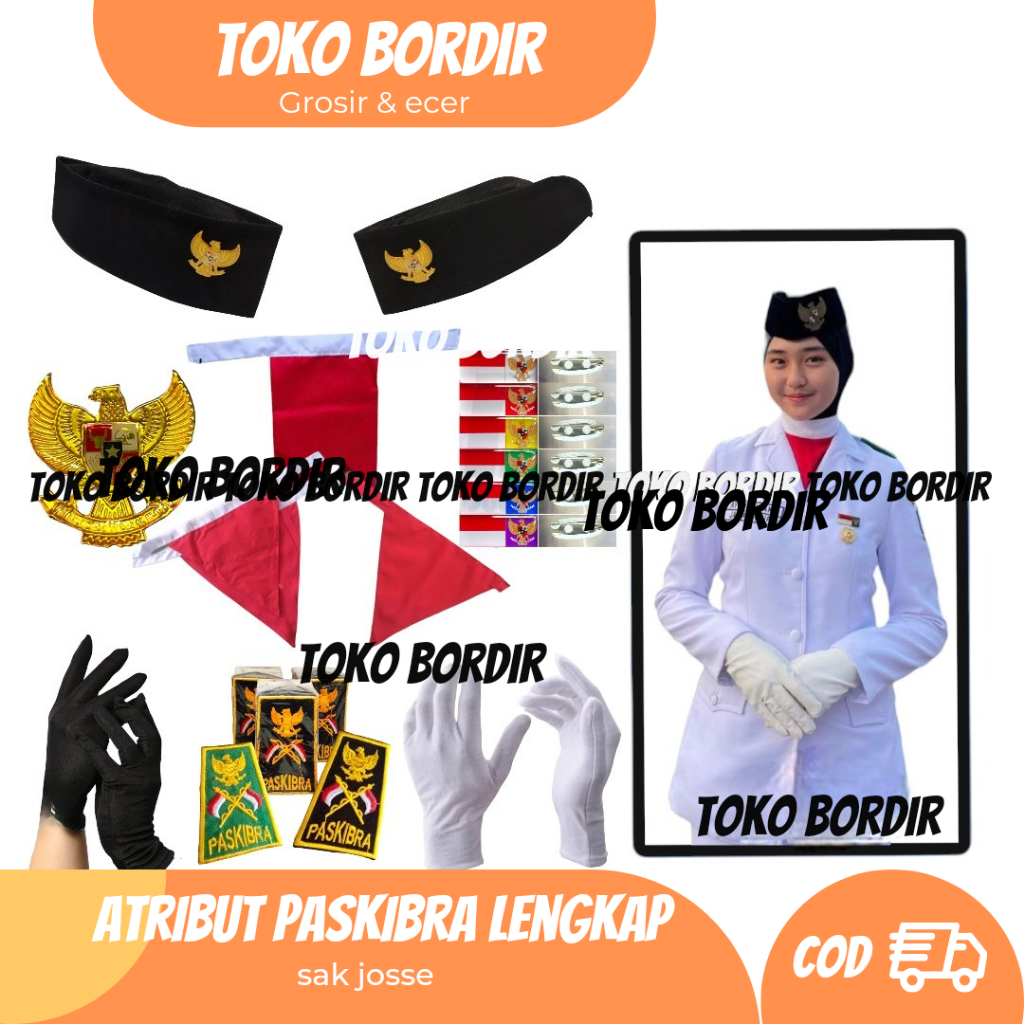 Jual Atribut Paskibra lengkap / peci paskibra / syal paskibra / pin ...