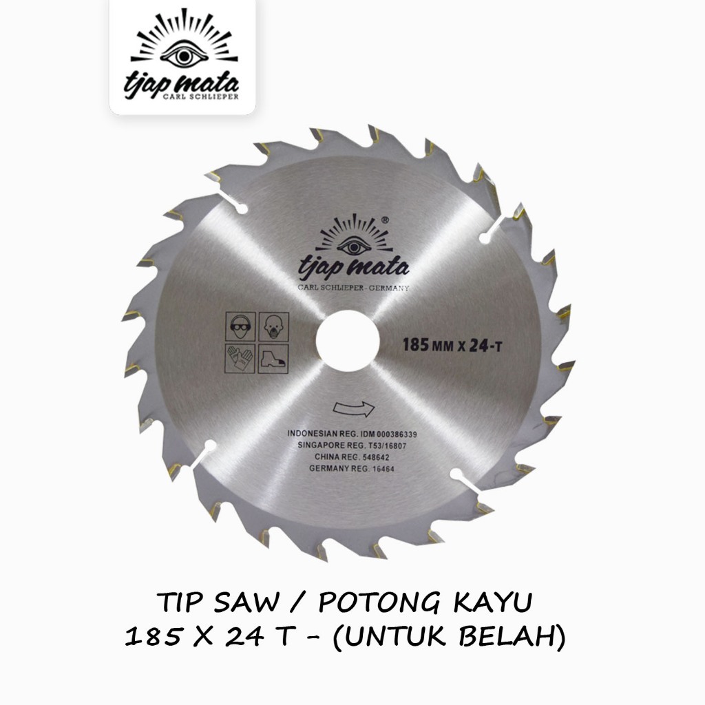 Jual TJAP MATA / CAP MATA Gergaji TCT TIP SAW For Wood, Circular Saw ...