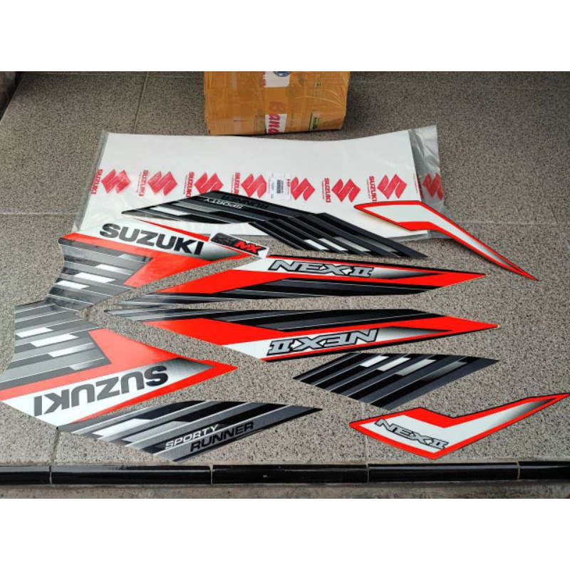 Jual Lis striping sticker original sgp suzuki nex 2 nex II warna hitam ...