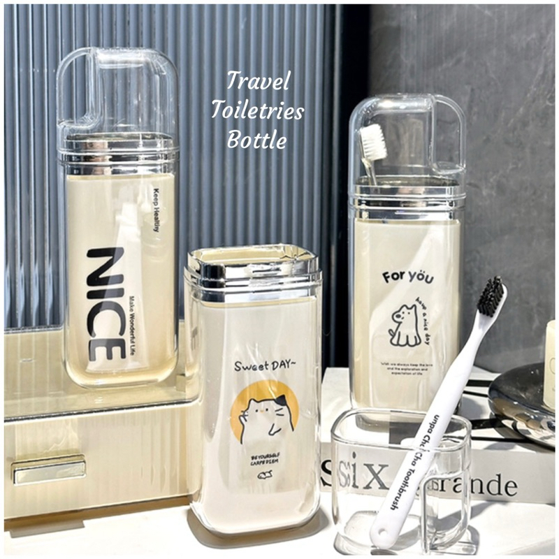 Jual Travel Toiletries Bottle MUAT 3 SIKAT GIGI 1 ODOL Botol untuk ...