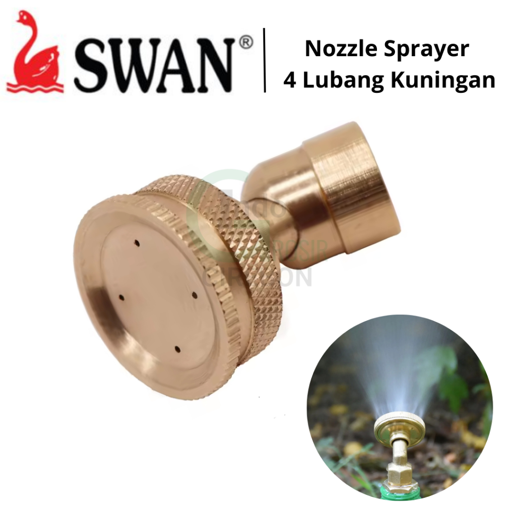 Jual SWAN Nozzle Sprayer Pembuat Embun / Model Kembang / 4 Lubang ...