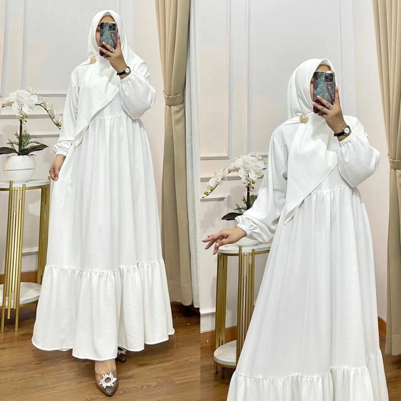 Jual GAMIS CRINKLE JUMBO FATIMAH HIJAB VIRAL TERBARU MODEL KEKINIAN ...