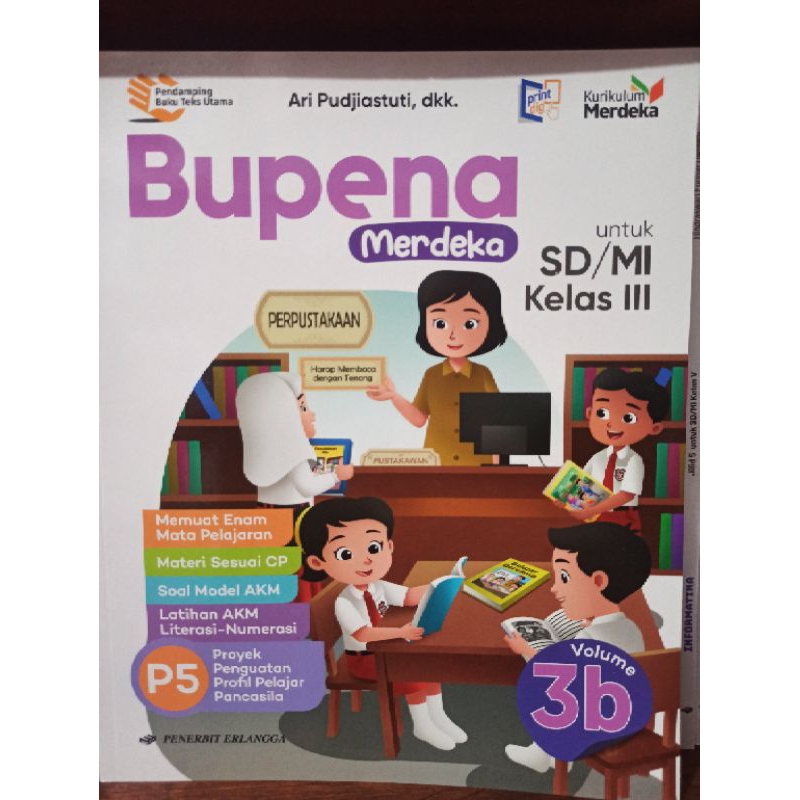 Jual BUKU BUPENA MERDEKA VOLUME 3B KELAS 3 SD ERLANGGA KURIKULUM MERDEKA | Shopee Indonesia